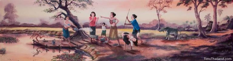 Vessantara Jataka Murals at Wat Nong Wang - Tim's Thailand